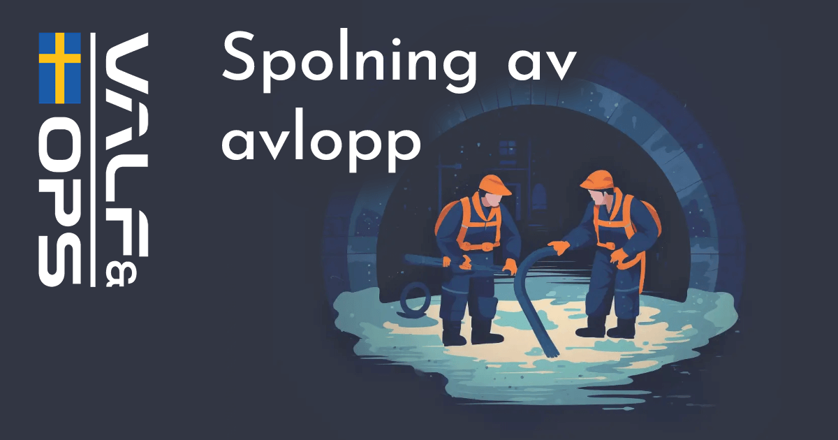Spolning av avlopp i Skåne | Boka OPS-tekniker